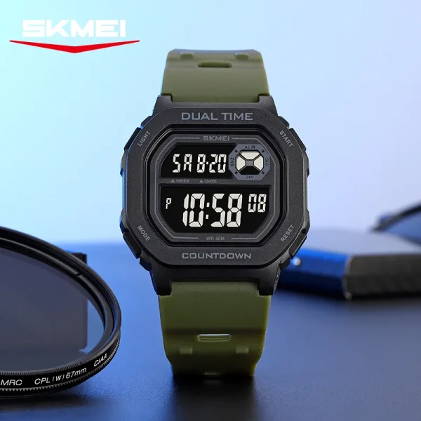 Skmei 2543 Multifunction Military Watch for Men with Dual Time and ...